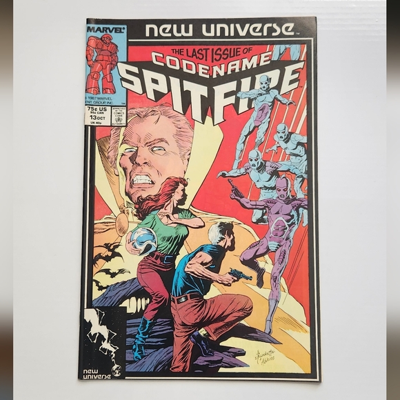 Marvel | Accents | Vintage 987 Marvel Comics Codename Spitfire 13 The ...